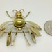 Big Beautiful Winged Insect Gold Brooch Vintage - Etsy
