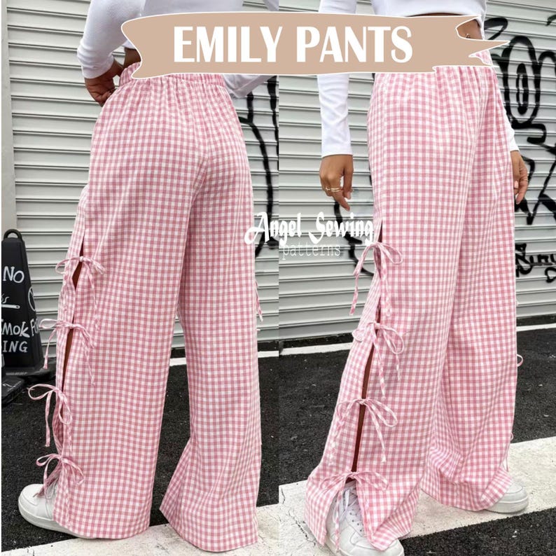 EMILY Pants / Beginner Pants PDF Pattern / Emily Wide Leg With Elastic ...