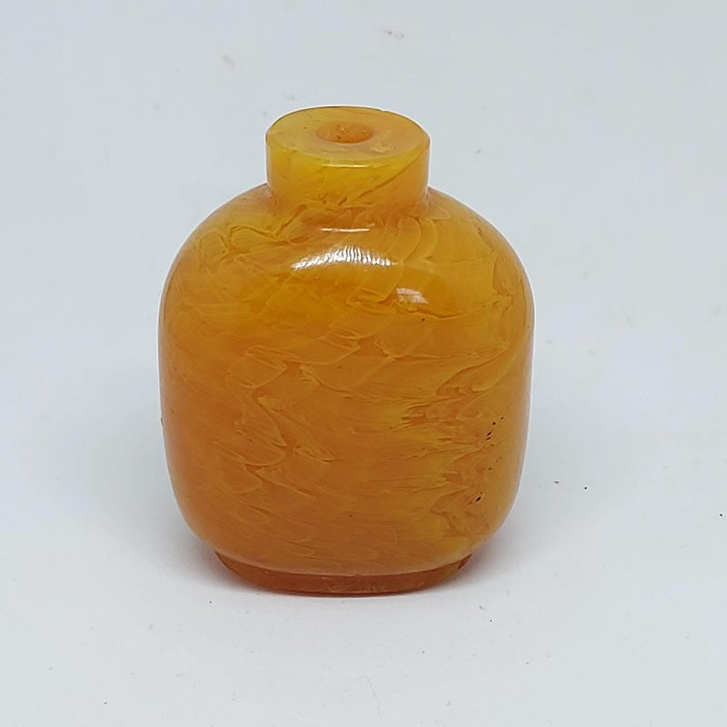 Chinese Snuff Bottle Yellow - Etsy UK