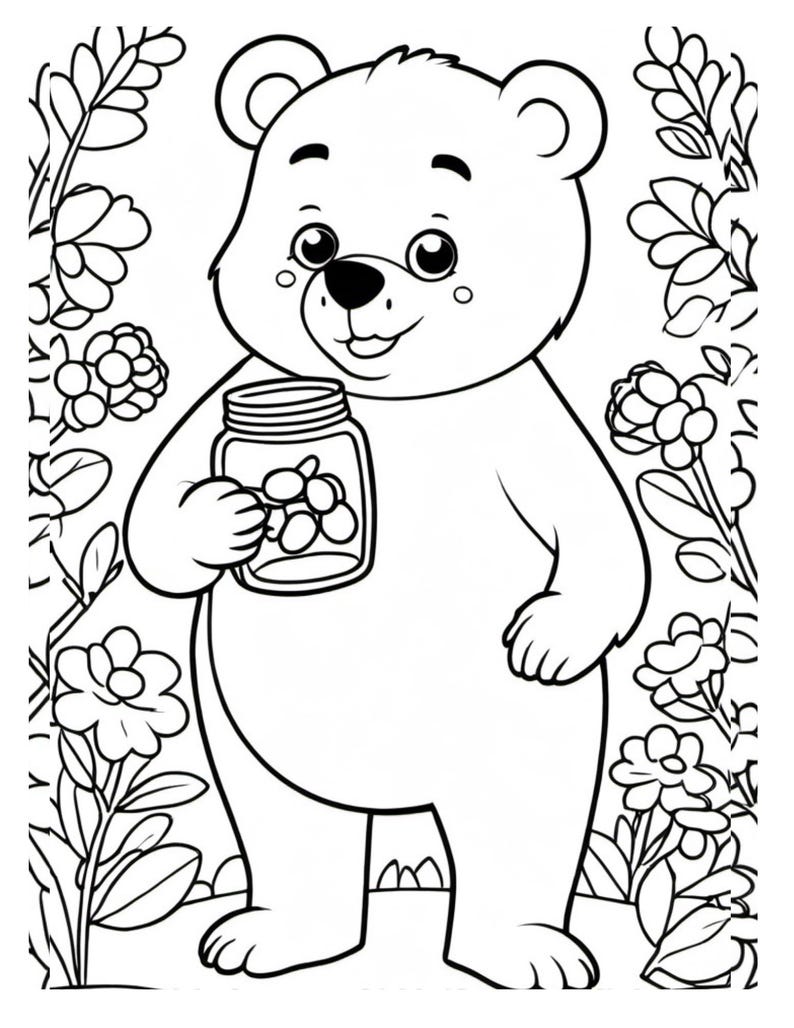 50 Kids Coloring Pages PDF | Digital Coloring Book for Ages 3-8 | Fun ...