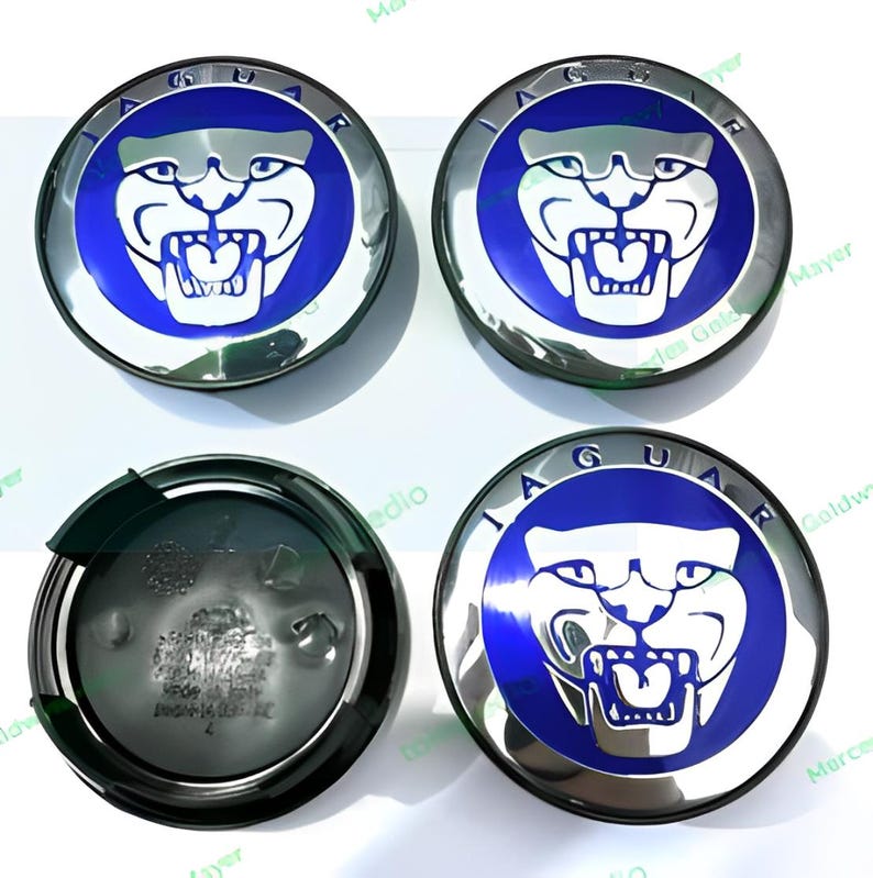 Set of 4 Jaguar Wheel Center Caps Alloy Emblem Badge Center Hub Cap - Etsy