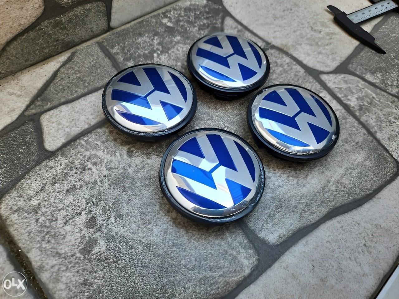 VW Set of 4 Volkswagen Wheel Centre Cap Badges - Etsy