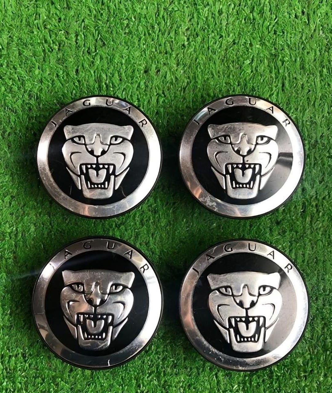 Set of 4 Jaguar Wheel Center Caps Alloy Emblem Badge Center Hub Cap - Etsy