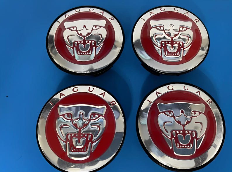Set of 4 Jaguar Wheel Center Caps Alloy Emblem Badge Center Hub Cap - Etsy