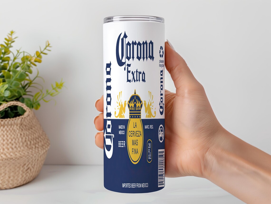 Corona Cerveza Tumbler Wrap: Funny Mexican Sublimation Design (PNG ...