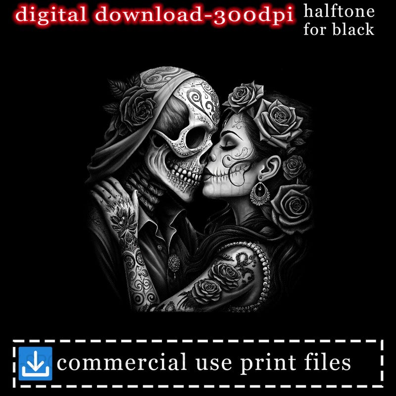 Sugar Skull Couple - Etsy
