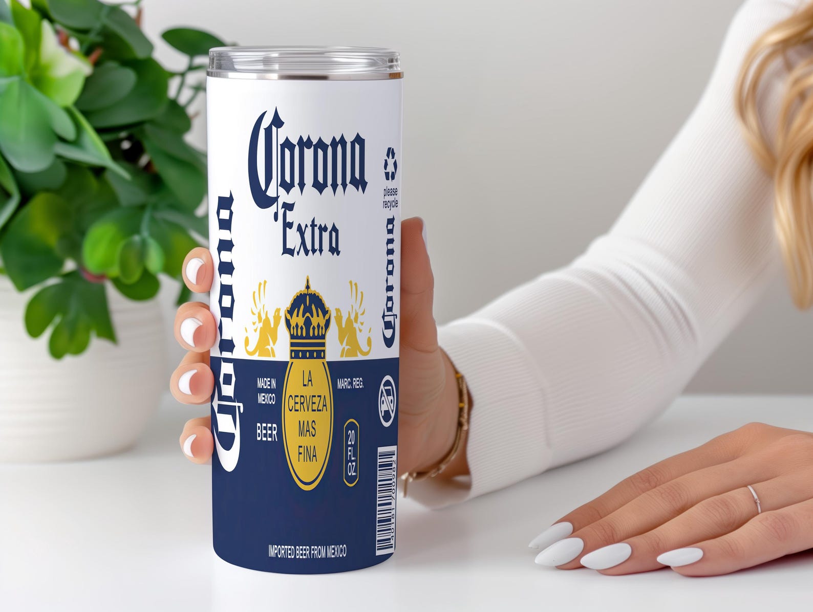 Corona Cerveza Tumbler Wrap: Funny Mexican Sublimation Design (PNG ...