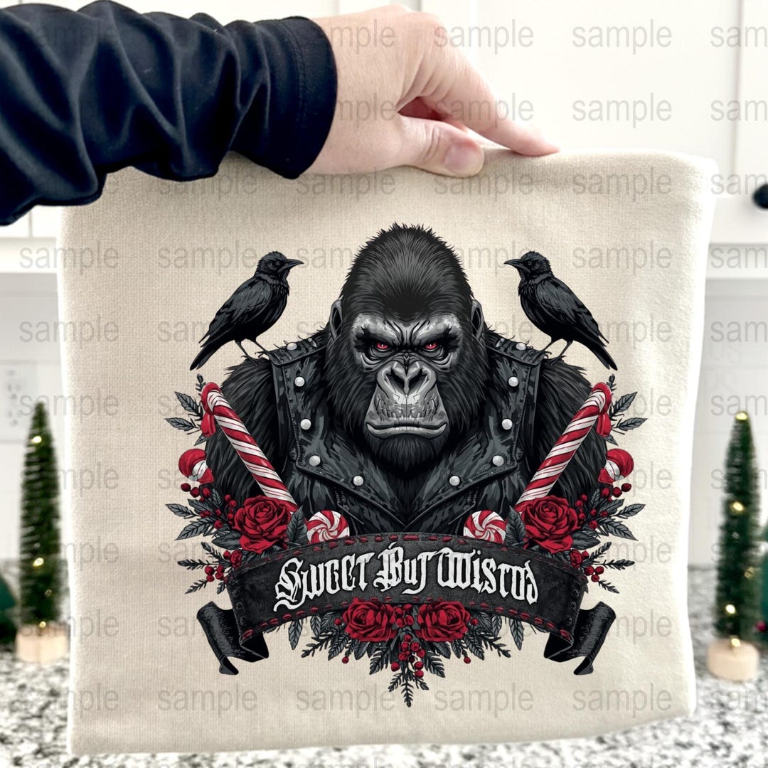 Gorilla Biker Gang, Ravens, Roses Digital Image, Sweet but Twisted ...