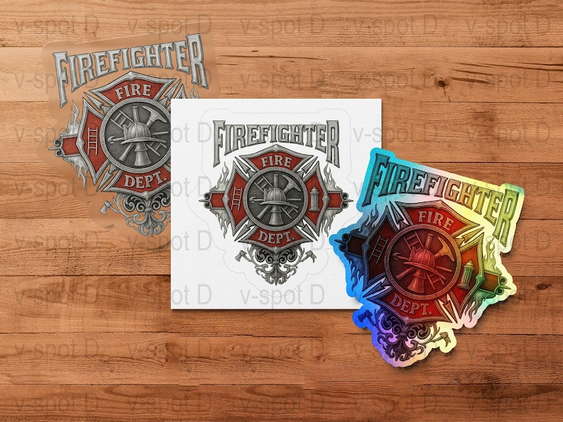 Firefighter Maltese Cross Emblem: Fire Department Clipart (digital ...