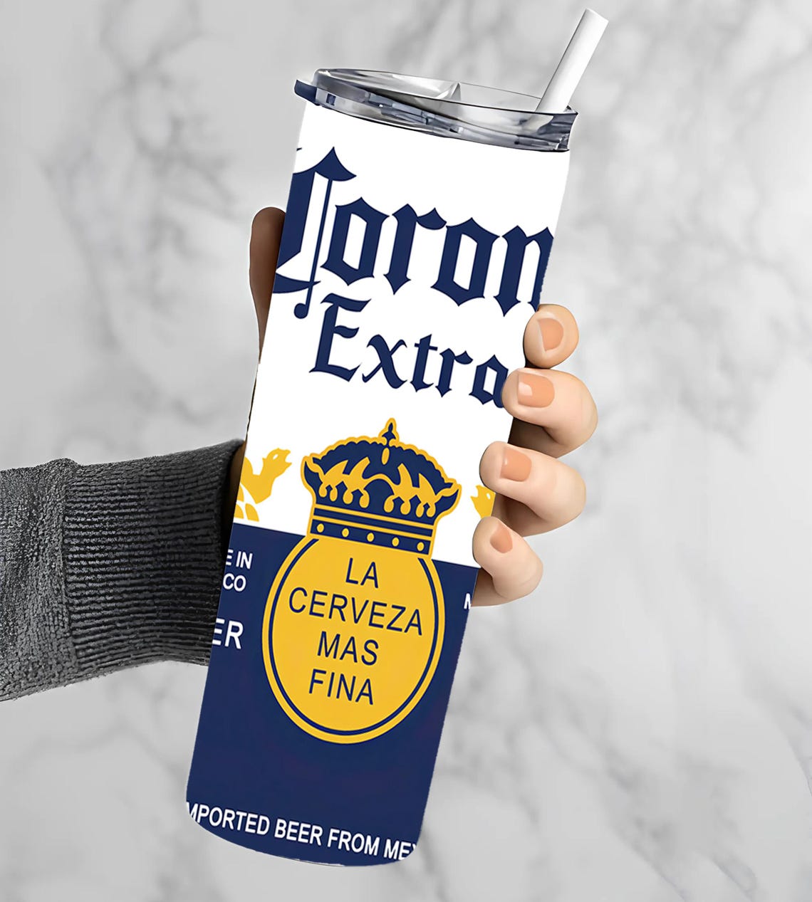 Corona Cerveza Tumbler Wrap: Funny Mexican Sublimation Design (PNG ...