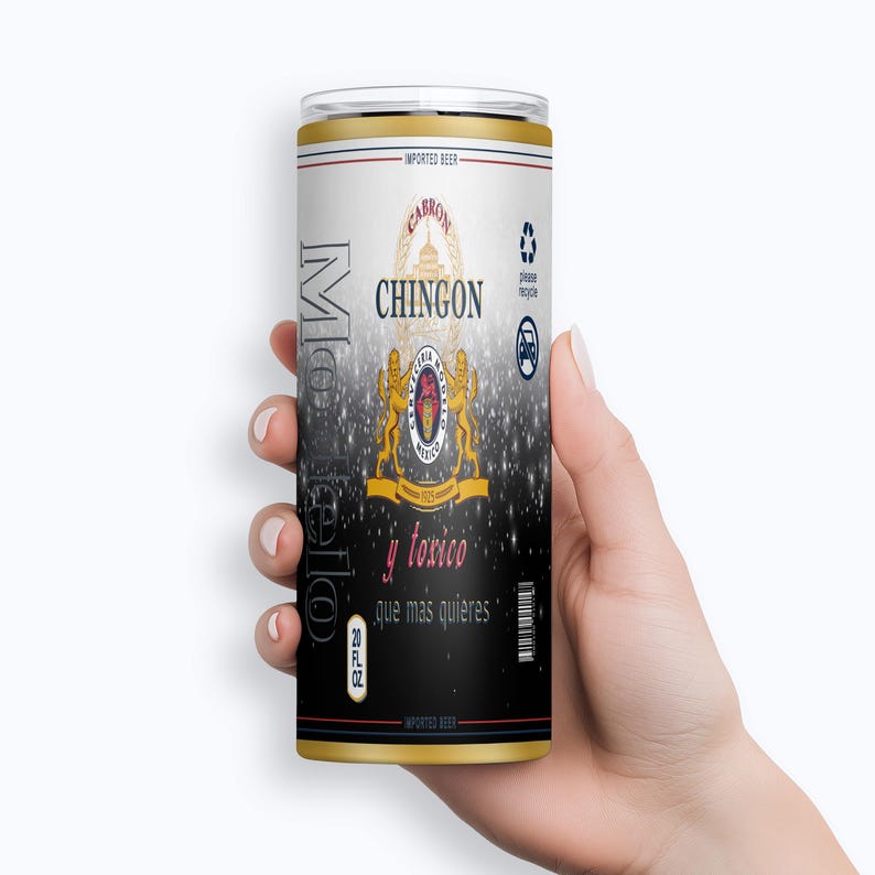 Tumbler Wrap Design Yo Soy Cabron -modelo Cerveza-digital Download ...