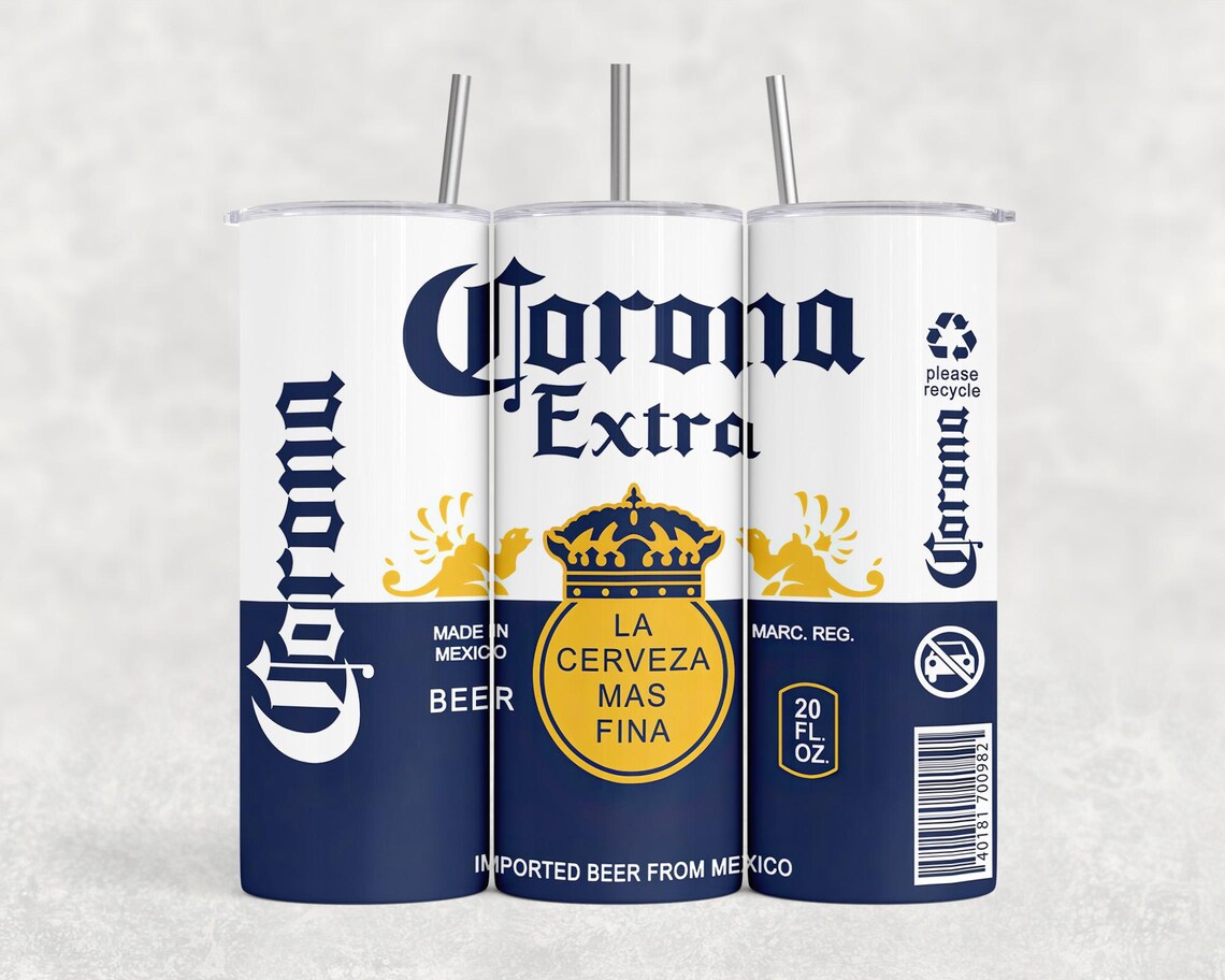 Corona Cerveza Tumbler Wrap: Funny Mexican Sublimation Design (PNG ...