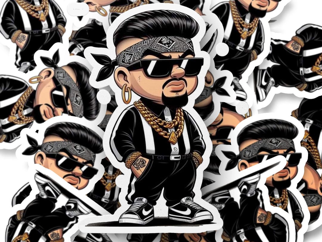 Cholo Cartoon Clipart, Gangster Lowrider Art (digital Download) - Etsy