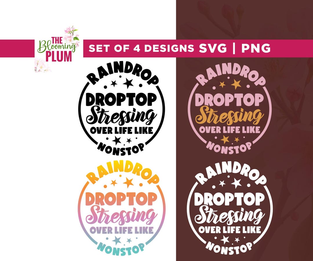 Raindrop Droptop SVG, Mentally Spicy Svg, Cricut, Sublimation, Mental ...