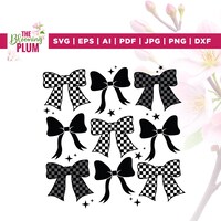 Retro Racing Coquette Bow Png, Coquette Bow Race Flag Svg Sublimation ...