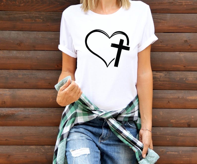 Jesus Heart Cross SVG, Christian Cut File (digital Download) - Etsy