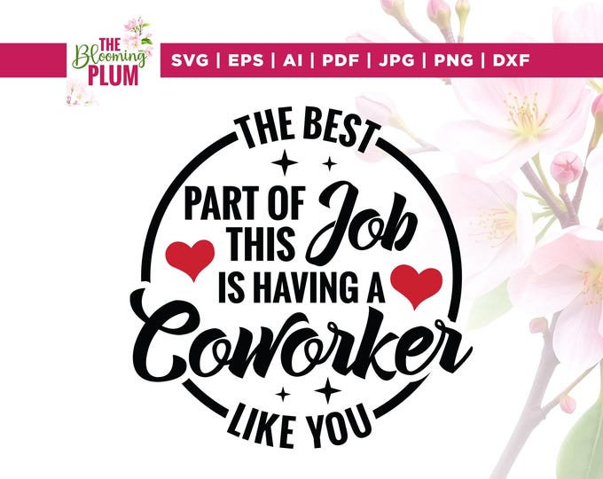 4 Set Coworker Ornament SVG, Work Employee Appreciation Gift, Vector ...