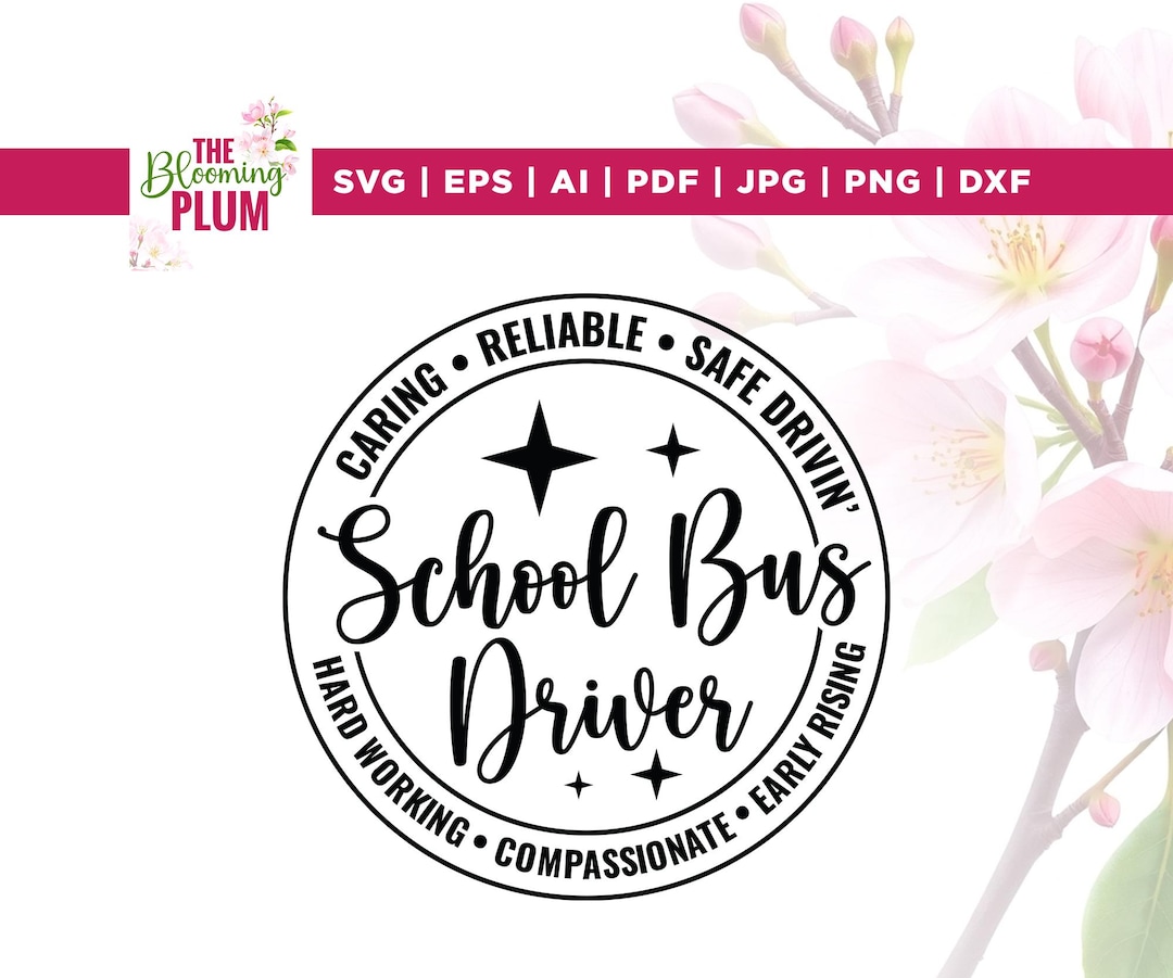 School Bus Driver Svg, School Bus Aide Svg, Heart, Cricut, Sublimation ...