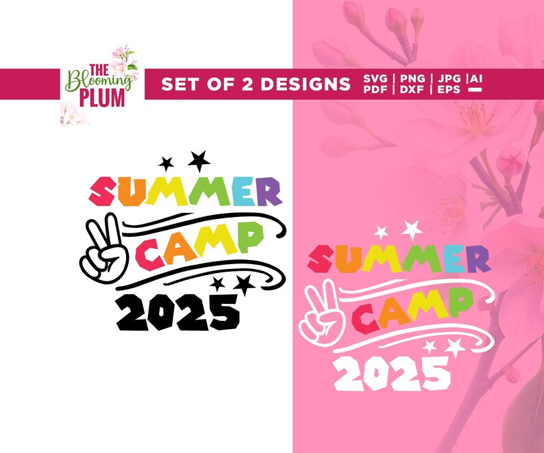 Summer Camp 2025 Svg, Summer Camp Designs, Cricut, Sublimation, Summer ...
