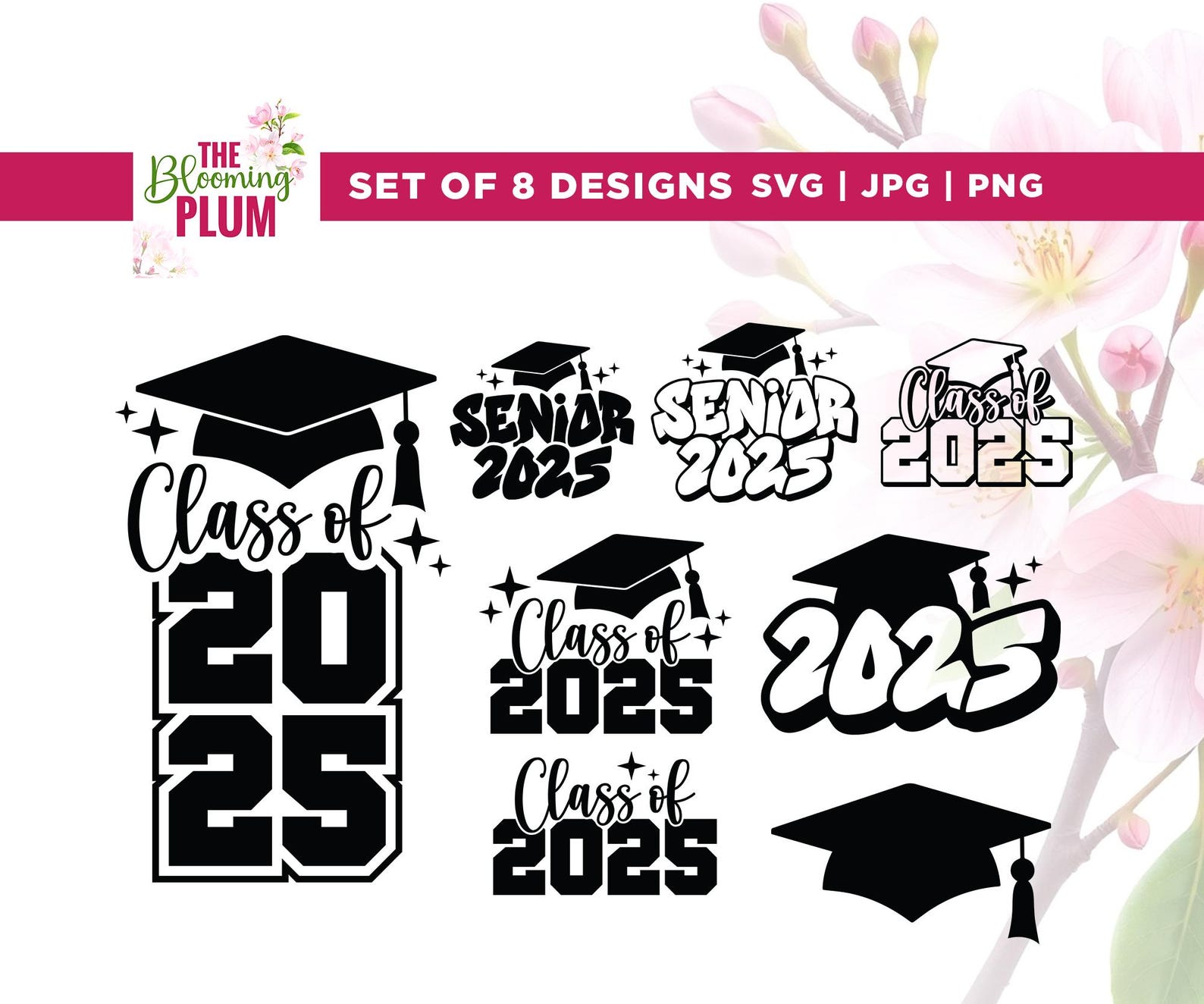 Class of 2025 Graduation Svg Bundle, Cricut, Sublimation, Graduation ...