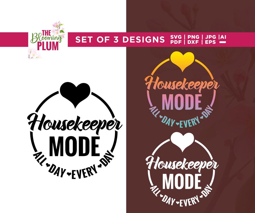 Housekeeper Svg, Housekeeping Svg, Cleaning Lady Svg, Cricut ...