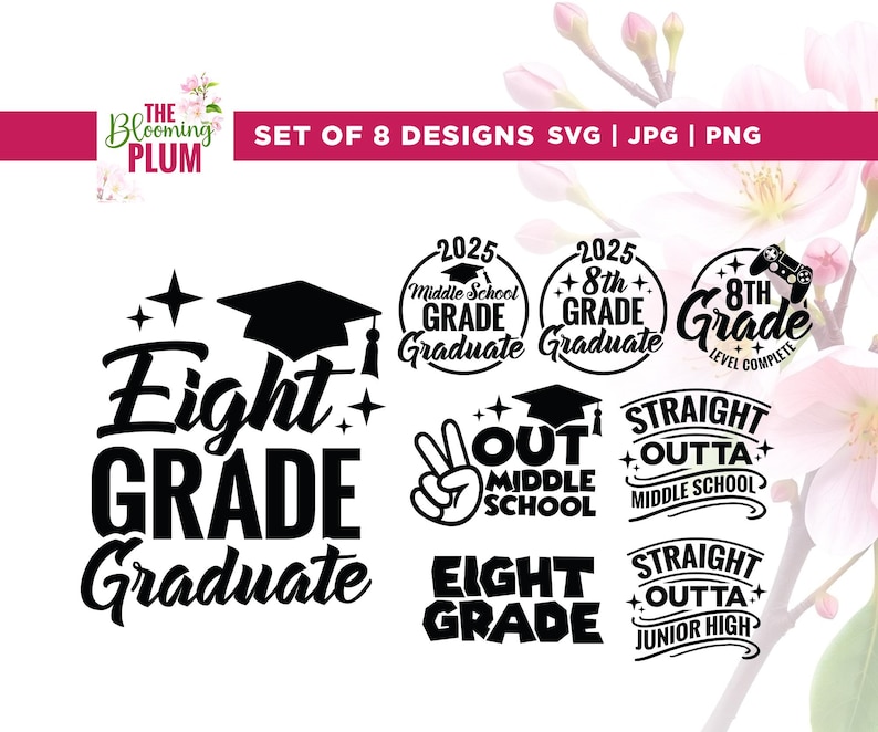 8th Grade Graduation Svg Bundle, 8th Grade Shirt Svg, Cricut ...