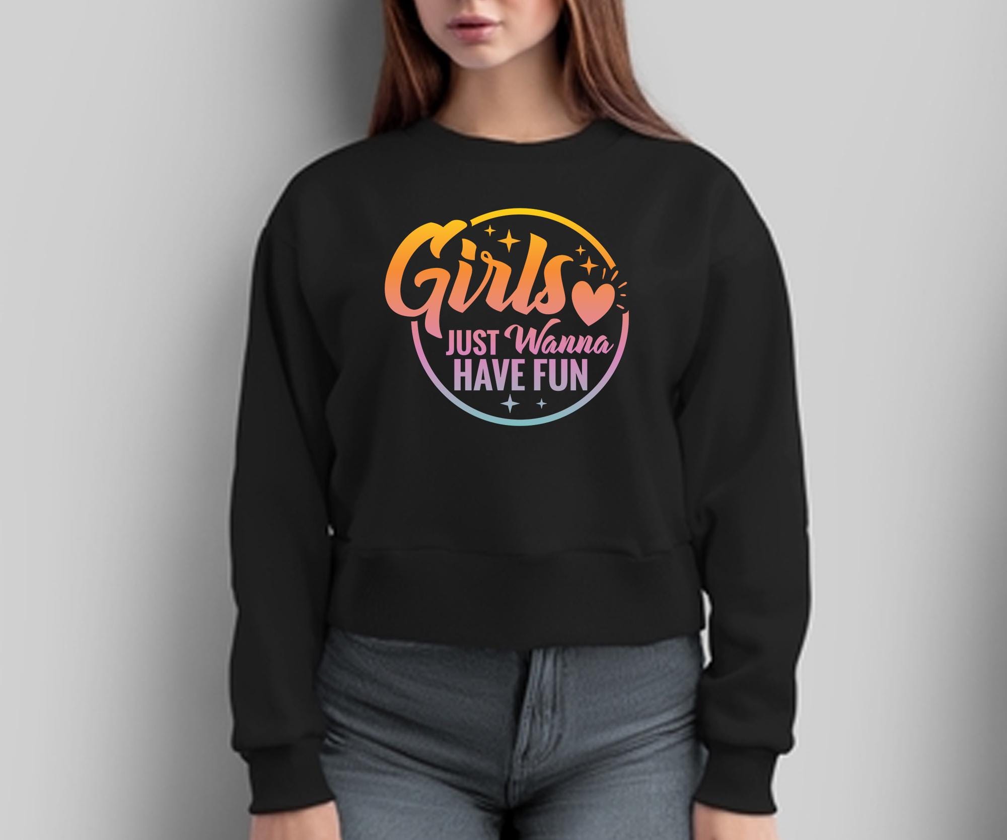 Girls Just Wanna Have Fun Svg, This Girl Loves, Cricut, Sublimation ...