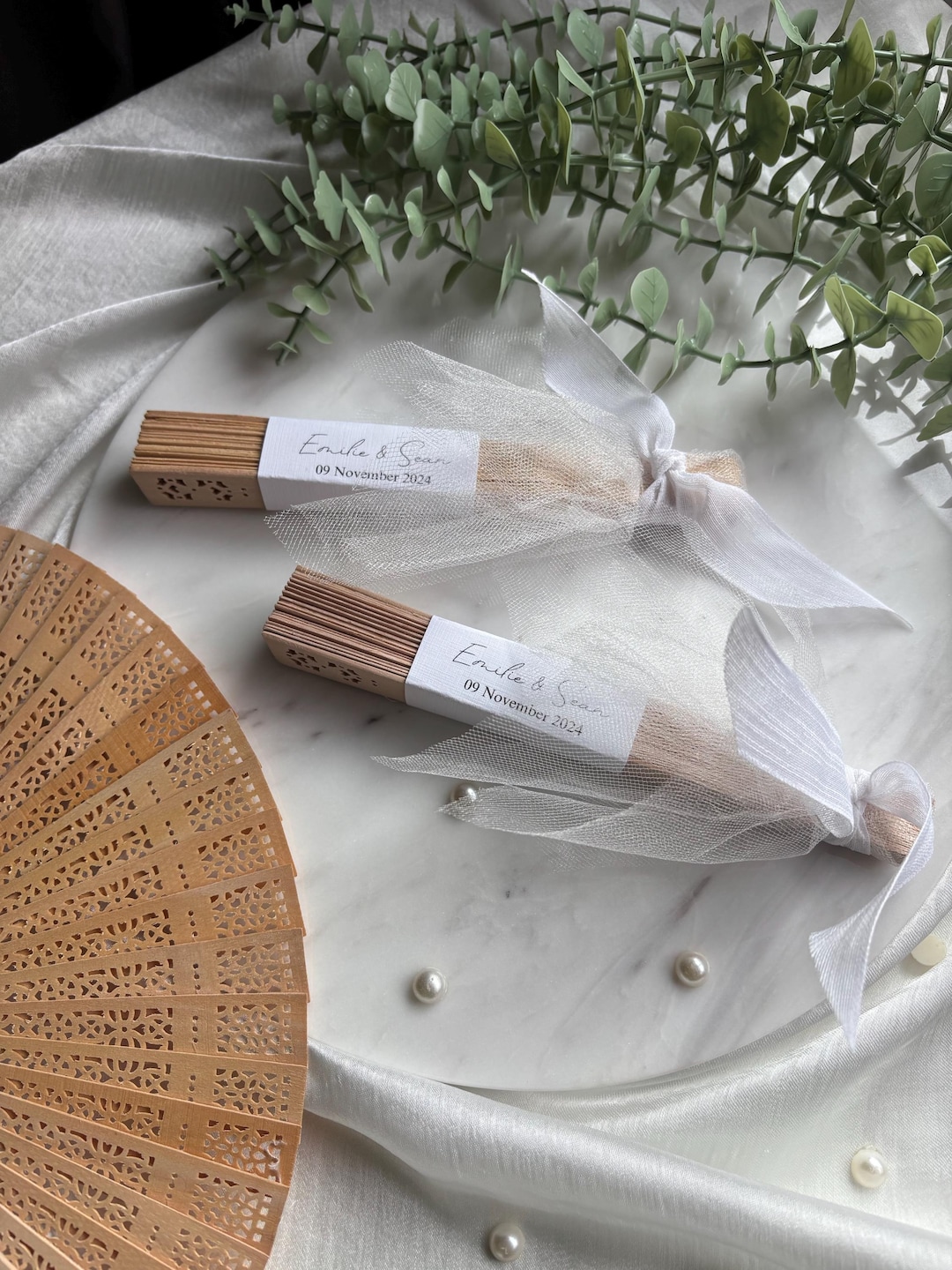 Custom Hand Fan,wooden Wedding Fan, Wedding Favor Fans, Rustic Favor ...