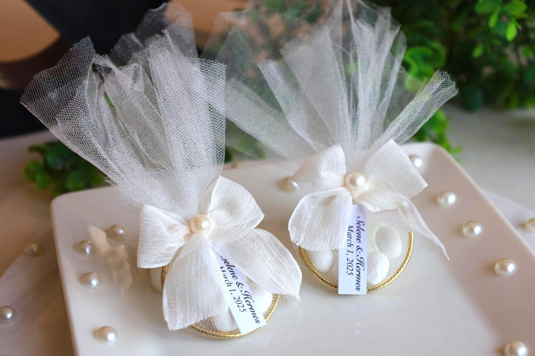 Personalized Wedding Almond Candy Favors for Guests, Wedding Almond ...