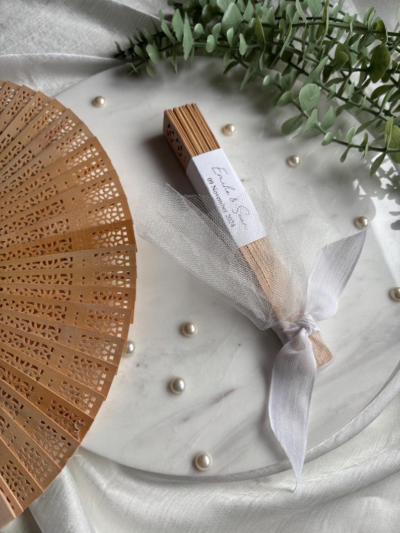 Custom Hand Fan,wooden Wedding Fan, Wedding Favor Fans, Rustic Favor ...