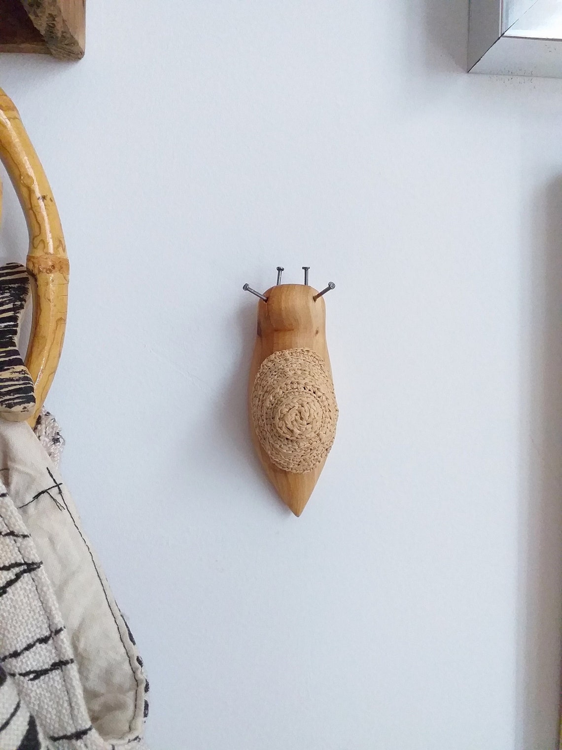 Wooden Snail for Wall Decor Wood Carving Snail - Etsy