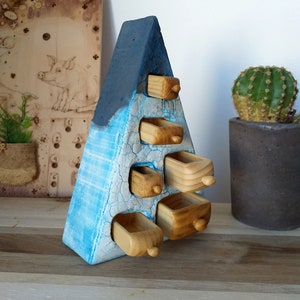 Mountain Shape Box, Concrete Storage Box, Concrete Jewelry Box, Unique ...