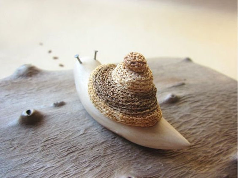 Made to Order Wooden Snail Wood Carving Miniature Art - Etsy