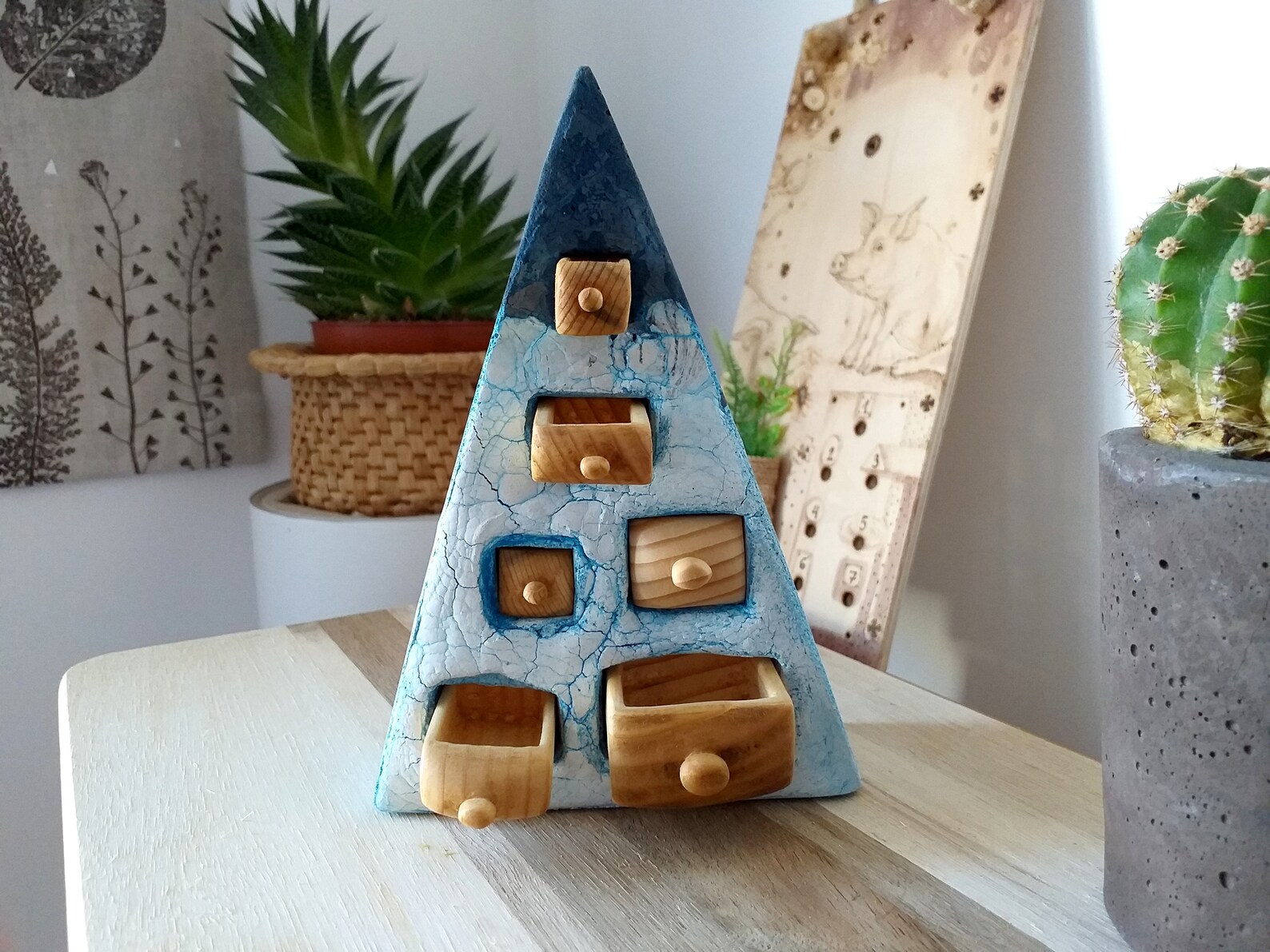 Mountain Shape Box Concrete Storage Box Concrete Jewelry - Etsy