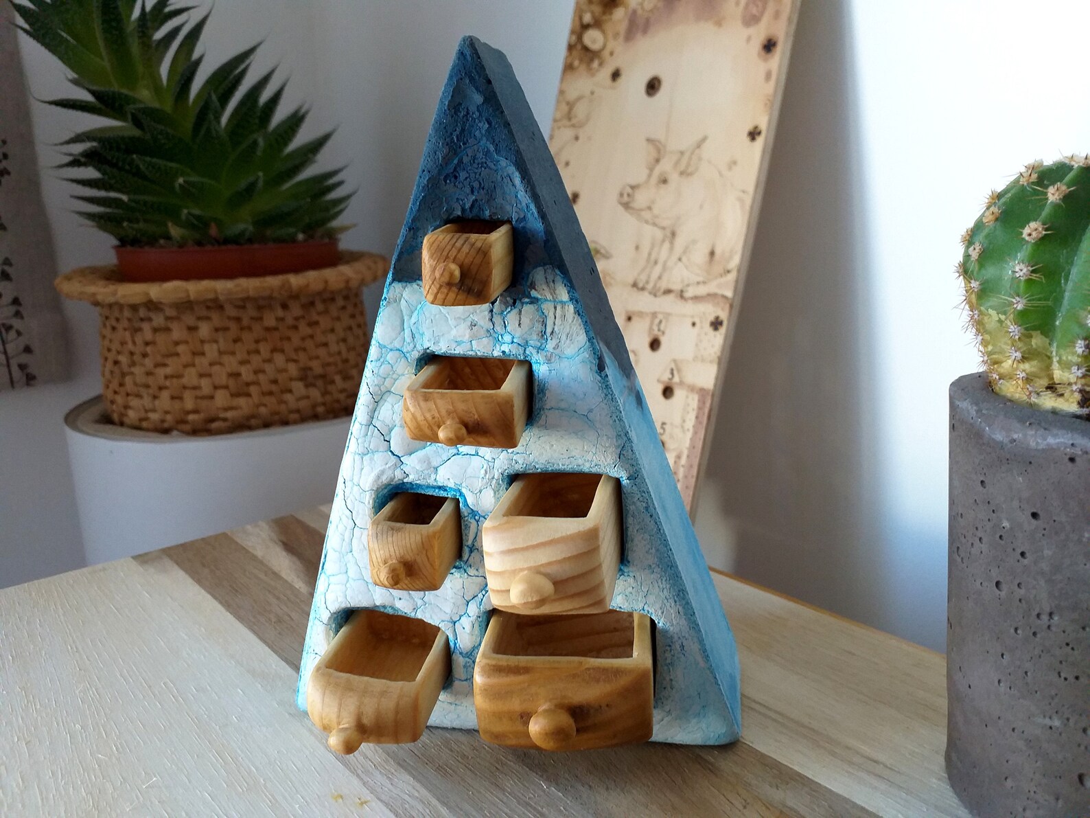 Mountain Shape Box Concrete Storage Box Concrete Jewelry - Etsy