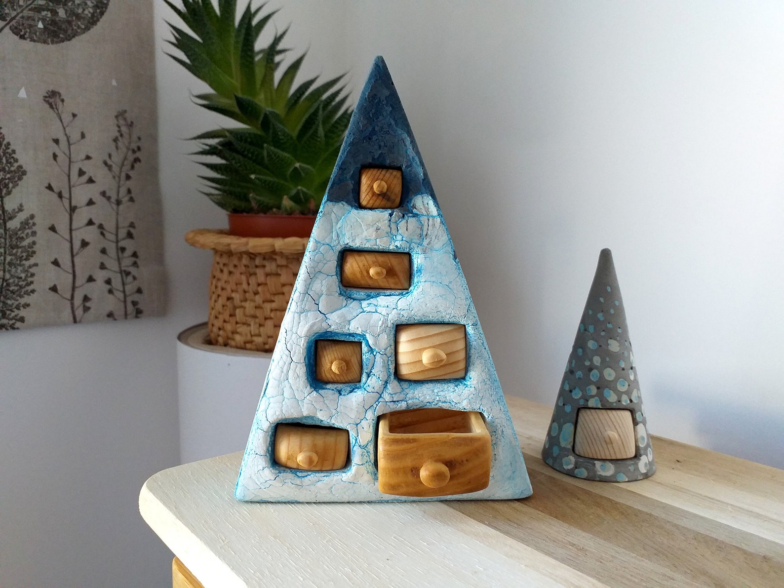 Mountain Shape Box Concrete Storage Box Concrete Jewelry - Etsy