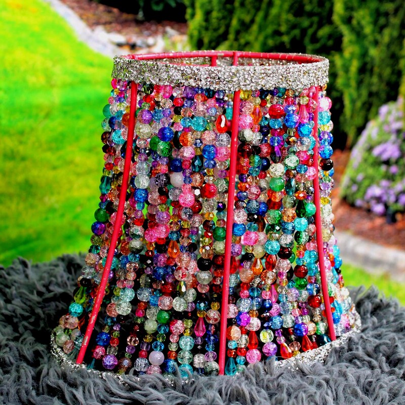Beaded Lampshade - Etsy
