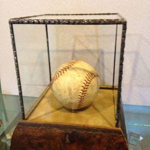 5x5x5 Case 5 Sided Glass Display Case (open on Bottom) With Wood Base ...