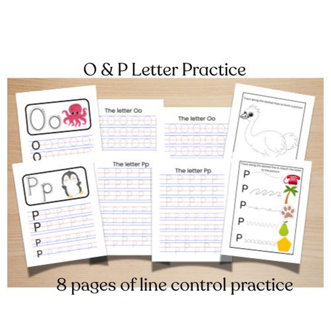 O & P Letter Tracing - Etsy