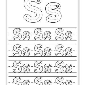 52 Pages of Alphabet Trace & Coloring - Etsy