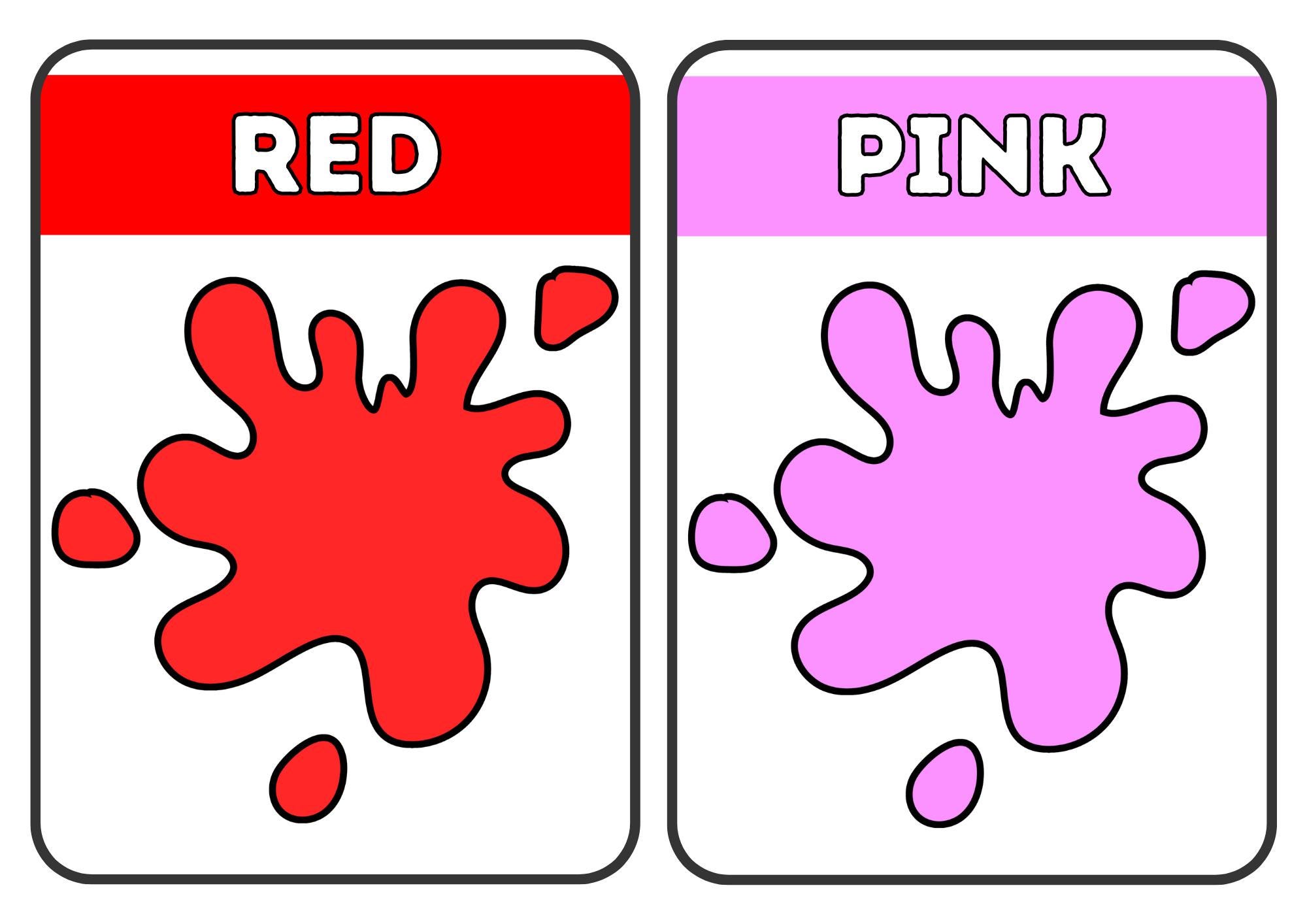 Printable Color Flashcards: Toddler & Preschool Learning (digital ...