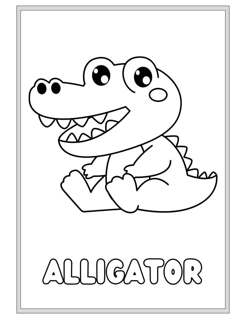 52 Pages of Alphabet Trace & Coloring - Etsy