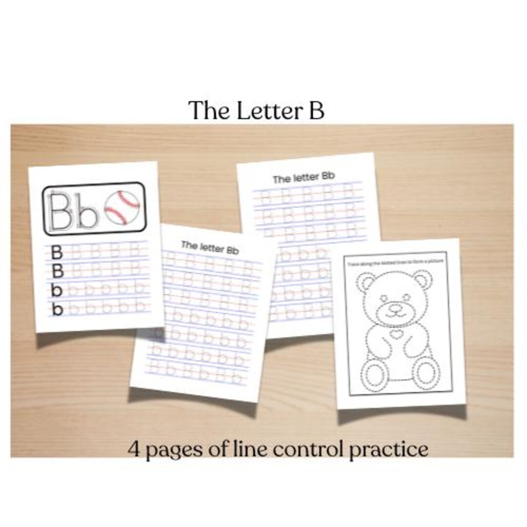 Letter Tracing: the Letter B - Etsy