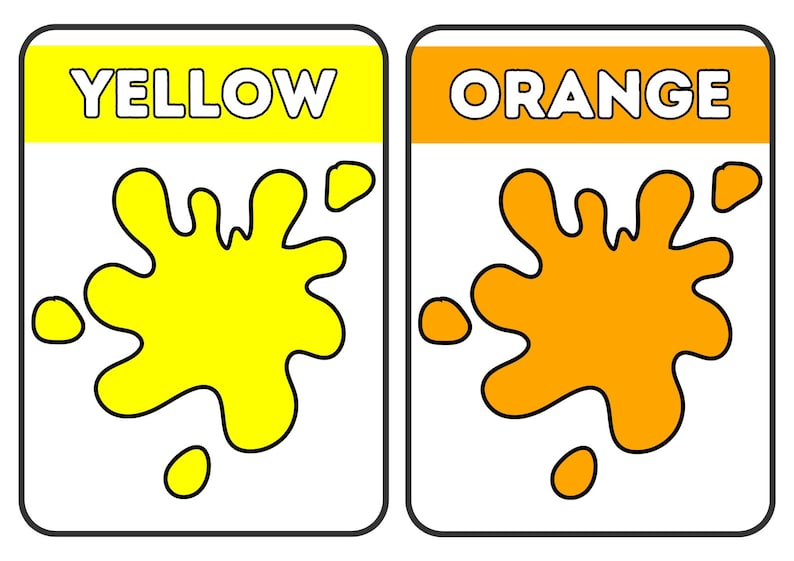 Printable Color Flashcards: Toddler & Preschool Learning (digital ...
