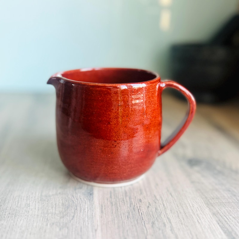 Large Stoneware Milk Jug - Etsy UK