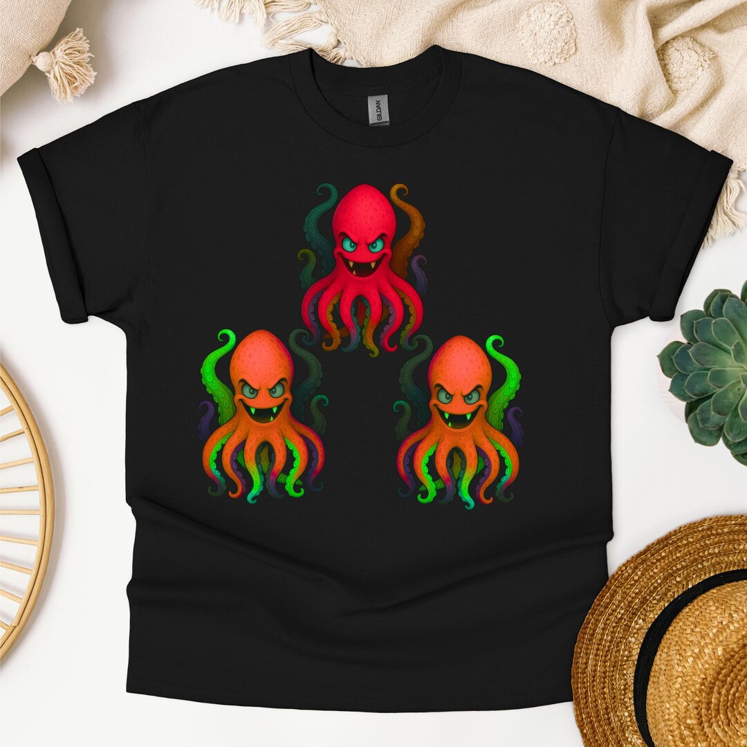 Playful Smiling Squid PNG Clipart: Colorful Octopus Art (digital ...