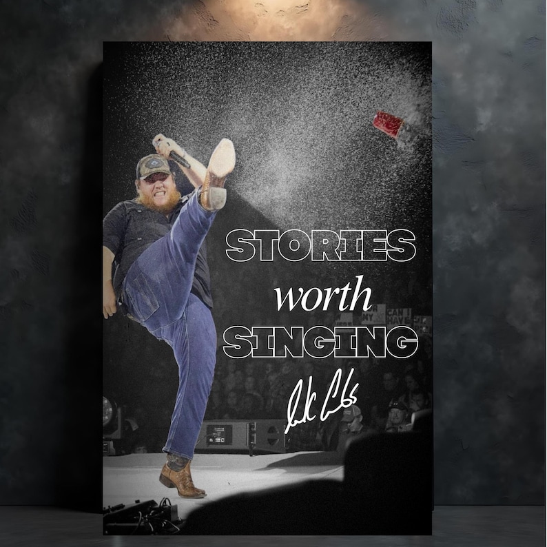 Luke Combs Poster Rolled Posters | Country Music Wall Decor ...