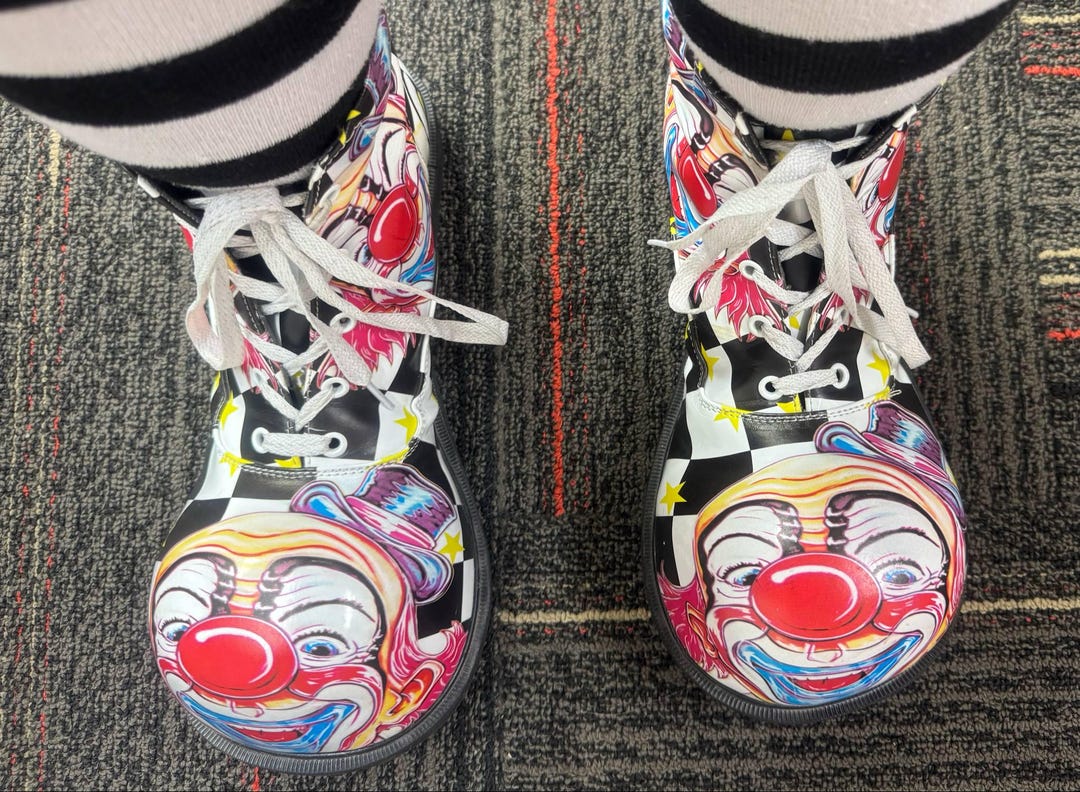 Bubble Toe Clown Shoes: Professional Costume, Size 8-10 - Etsy