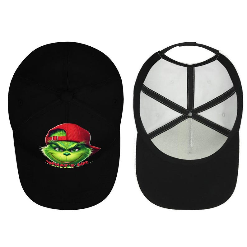 Grinch Baseball Cap, What's up Grinches, Christmas Hat - Etsy