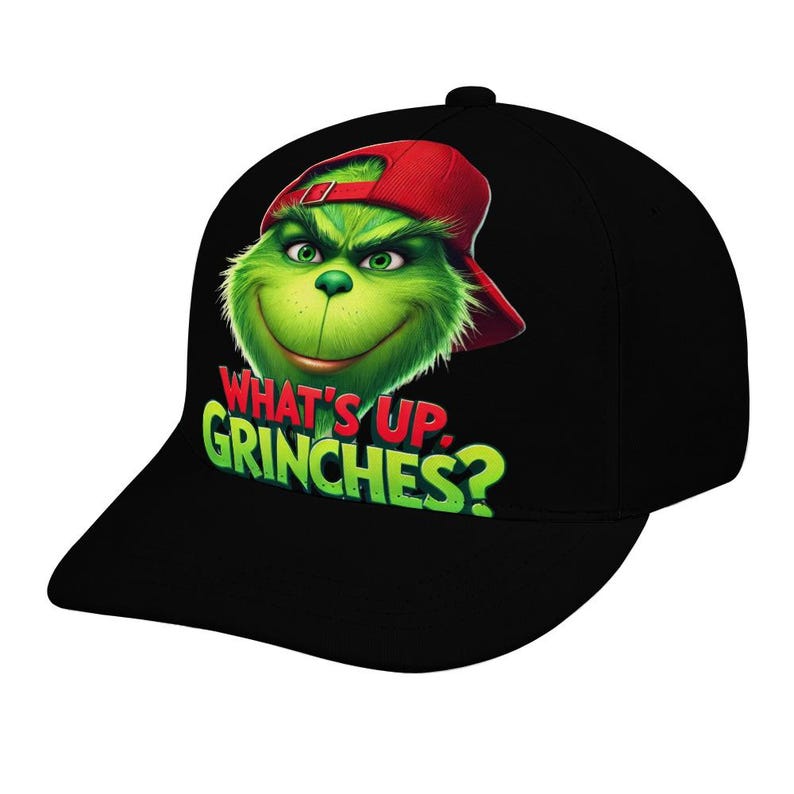 Grinch Baseball Cap, What's up Grinches, Christmas Hat - Etsy